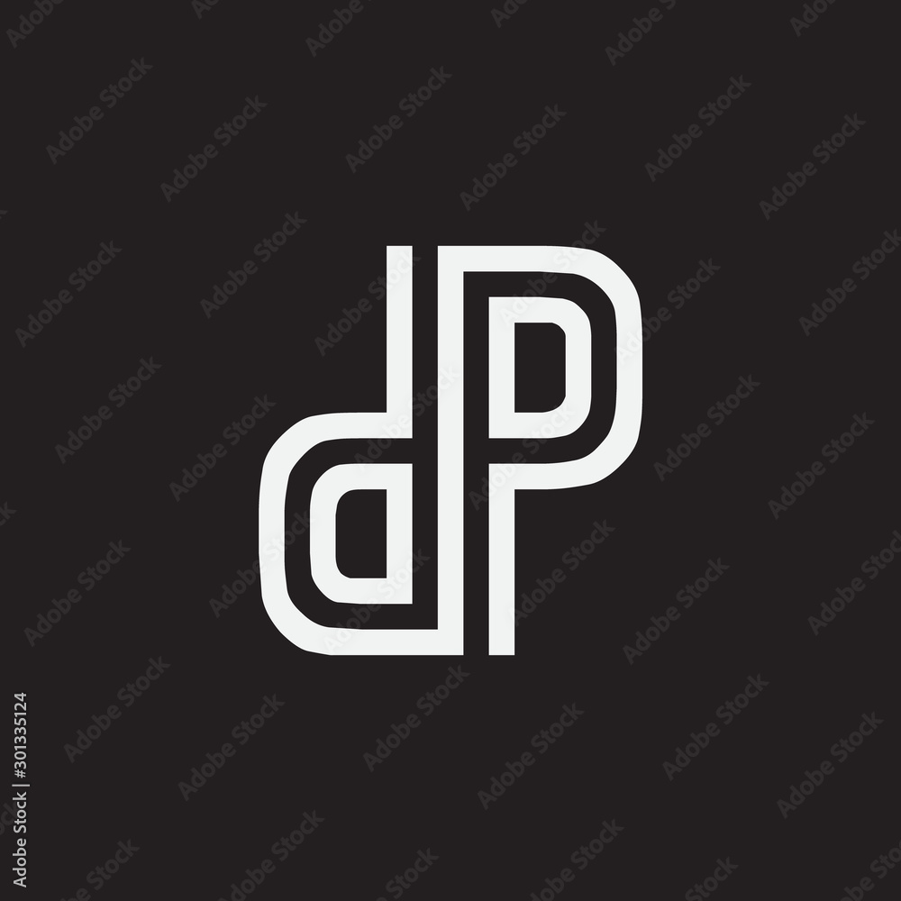 Initial DP PD Letter Logo Design Vector Template. Monogram and Creative ...
