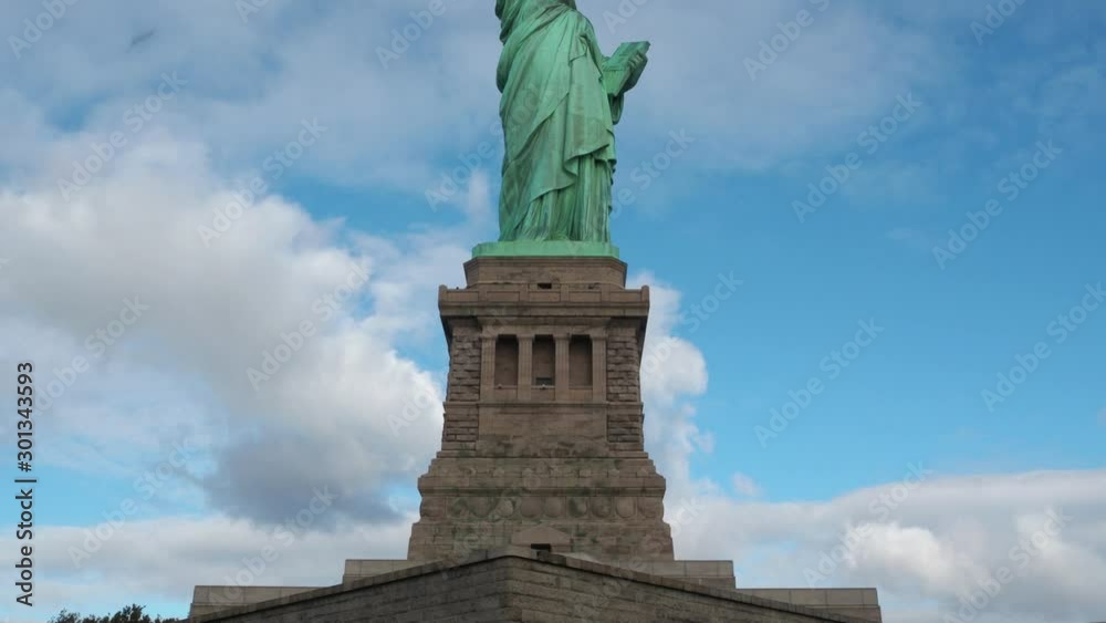 Statue of Liberty top to bottom. Liberty Island in New York Harbor ...