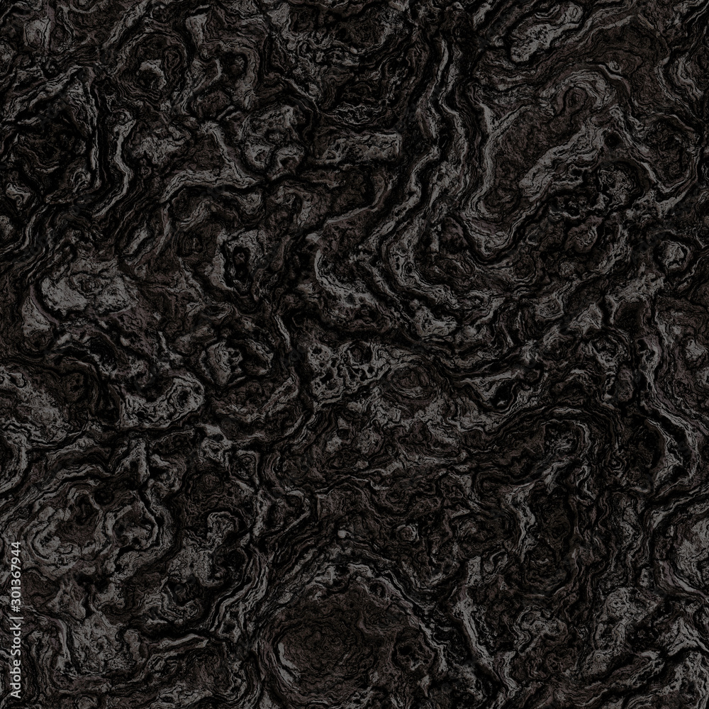 turbulent rocky surface of petrified lava Stock Illustration | Adobe Stock