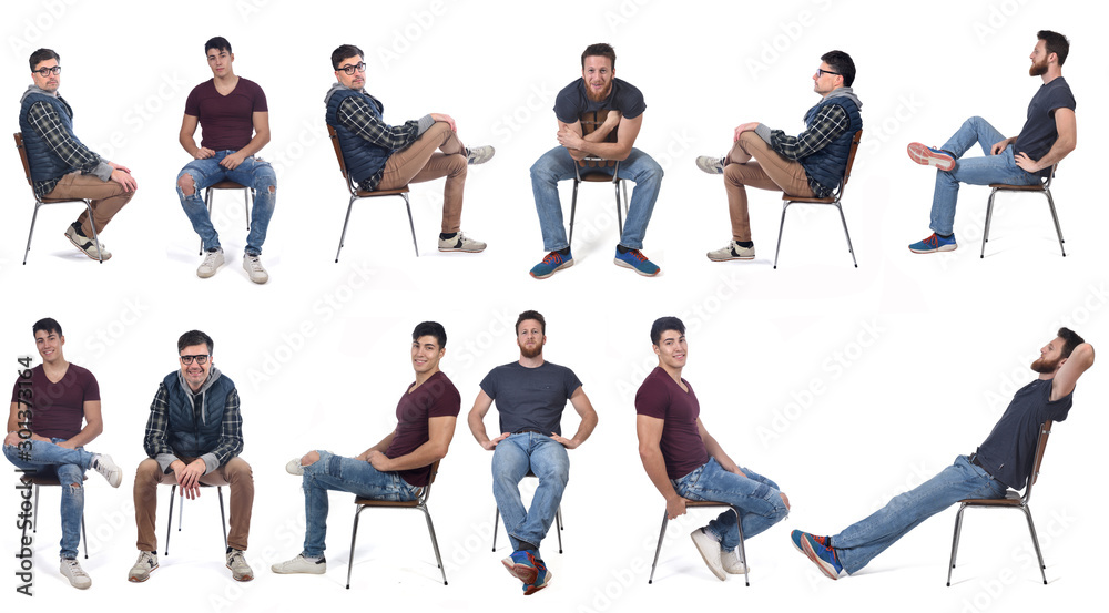 People Sitting Down On A Chair