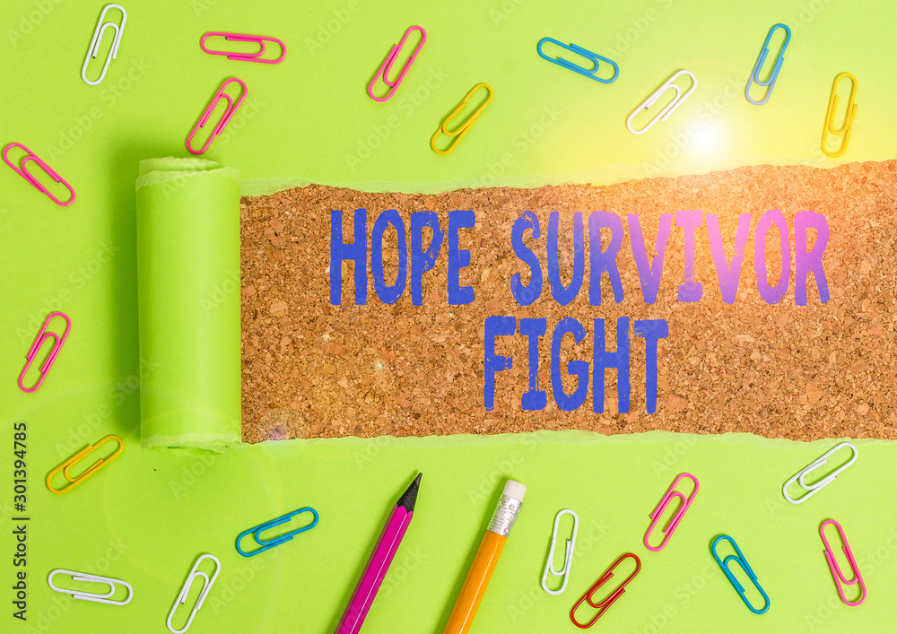 Word writing text Hope Survivor Fight. Business photo showcasing stand ... Word writing text Hope Survivor Fight. Business photo showcasing stand ...