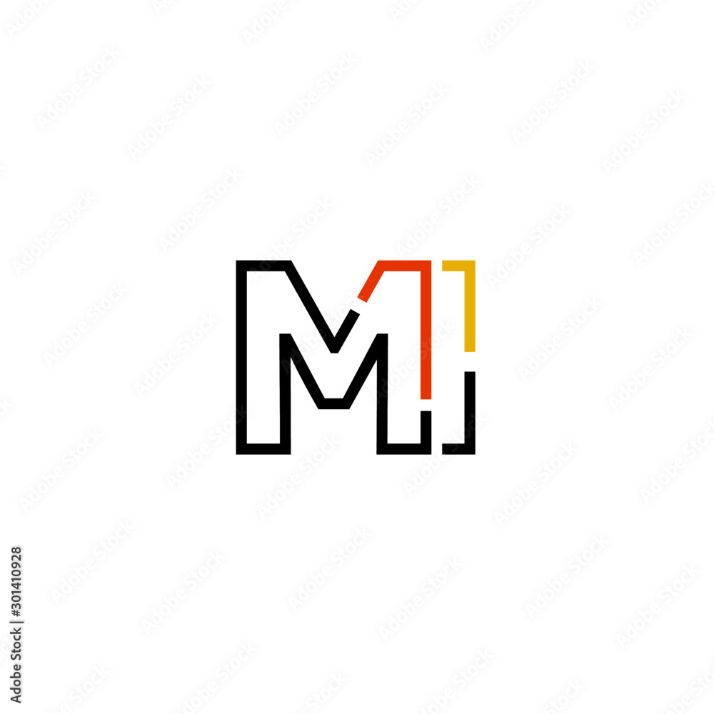 Letter MI logo icon design template elements Stock Vector | Adobe Stock