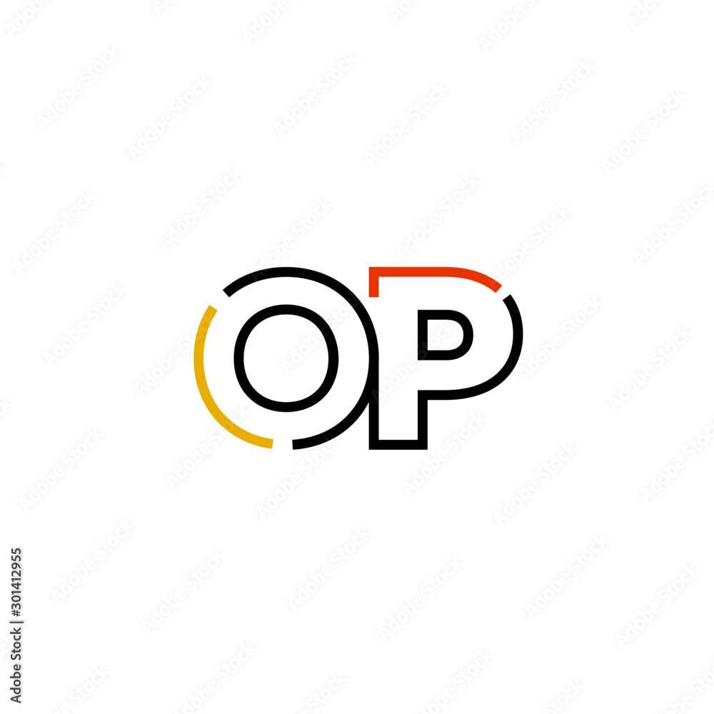 Letter OP logo icon design template elements Stock Vector | Adobe Stock
