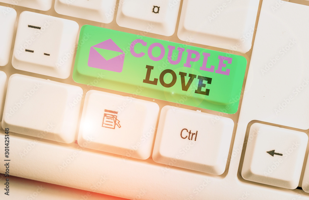 Handwriting text Couple Love. Conceptual photo two showing who love ...