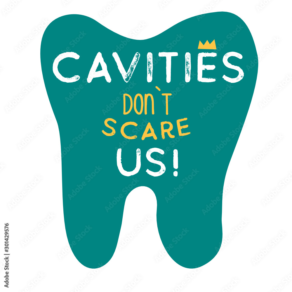 Dental care motivational quote poster. Dentist Day greeting card ...