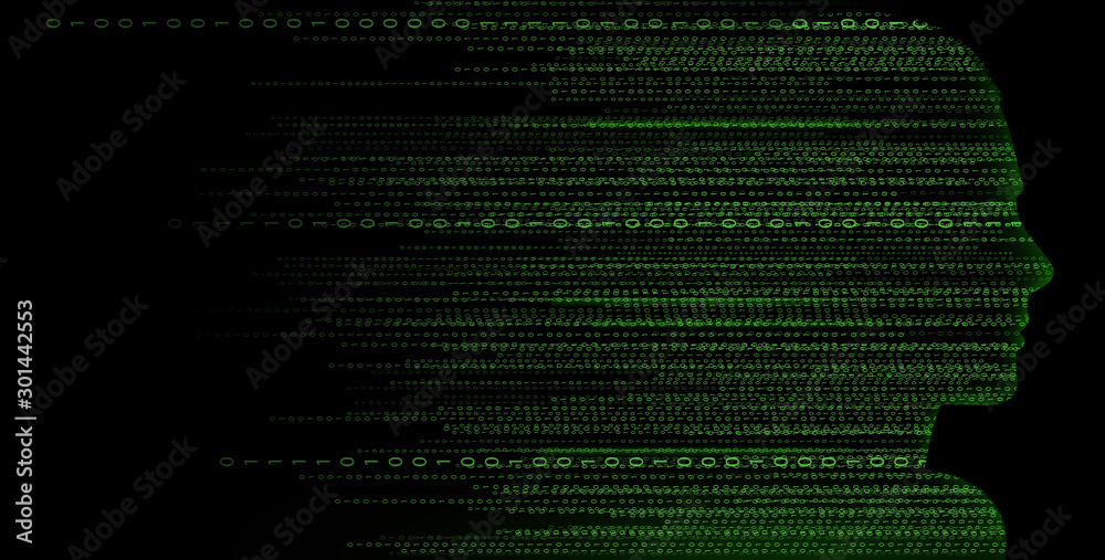Matrix code background. Stock Illustration | Adobe Stock