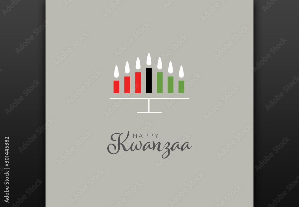 Happy Kwanzaa Card Layout Stock Template | Adobe Stock