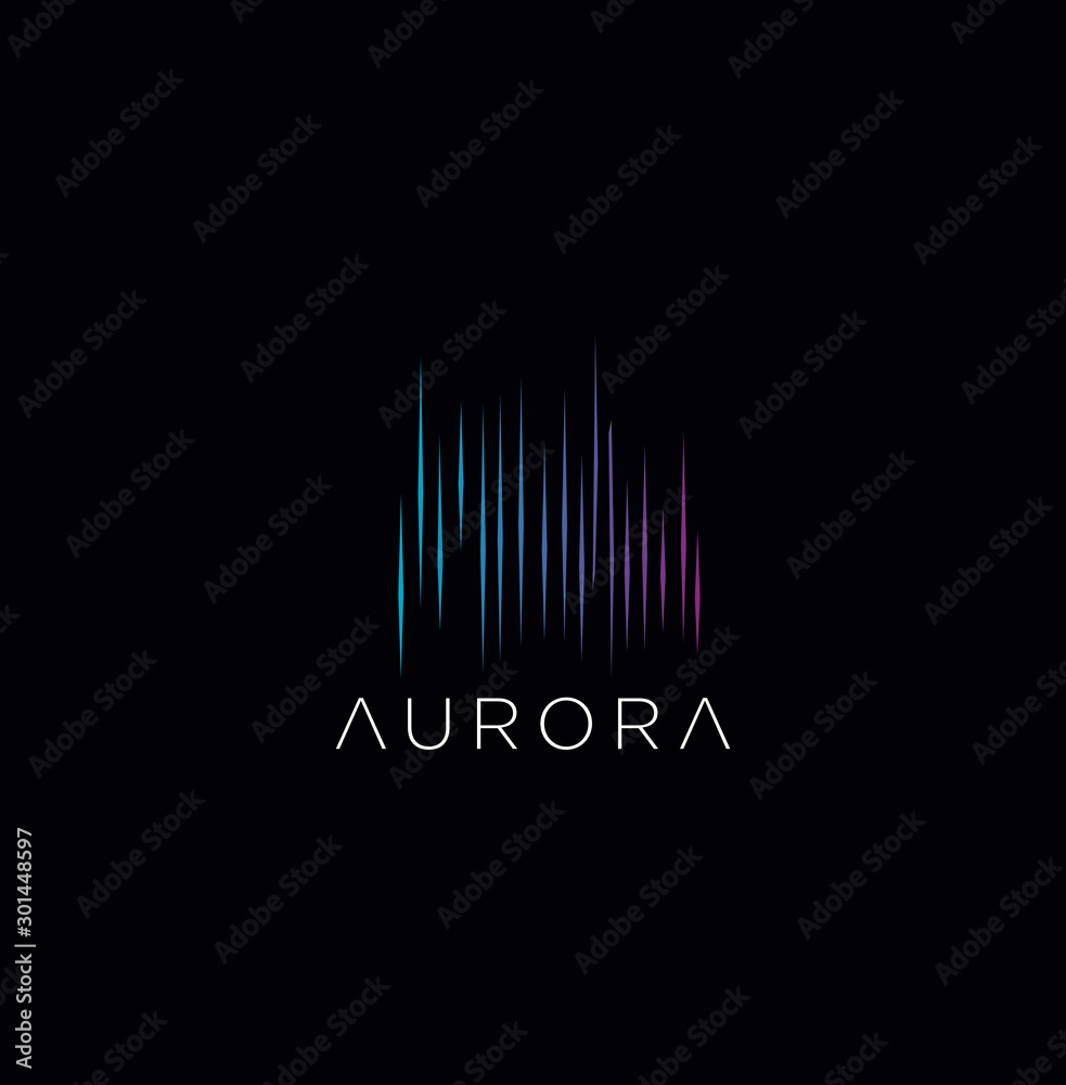 Aurora Logo Icon Design Template Vector Stock Illustration Stock Vector ...