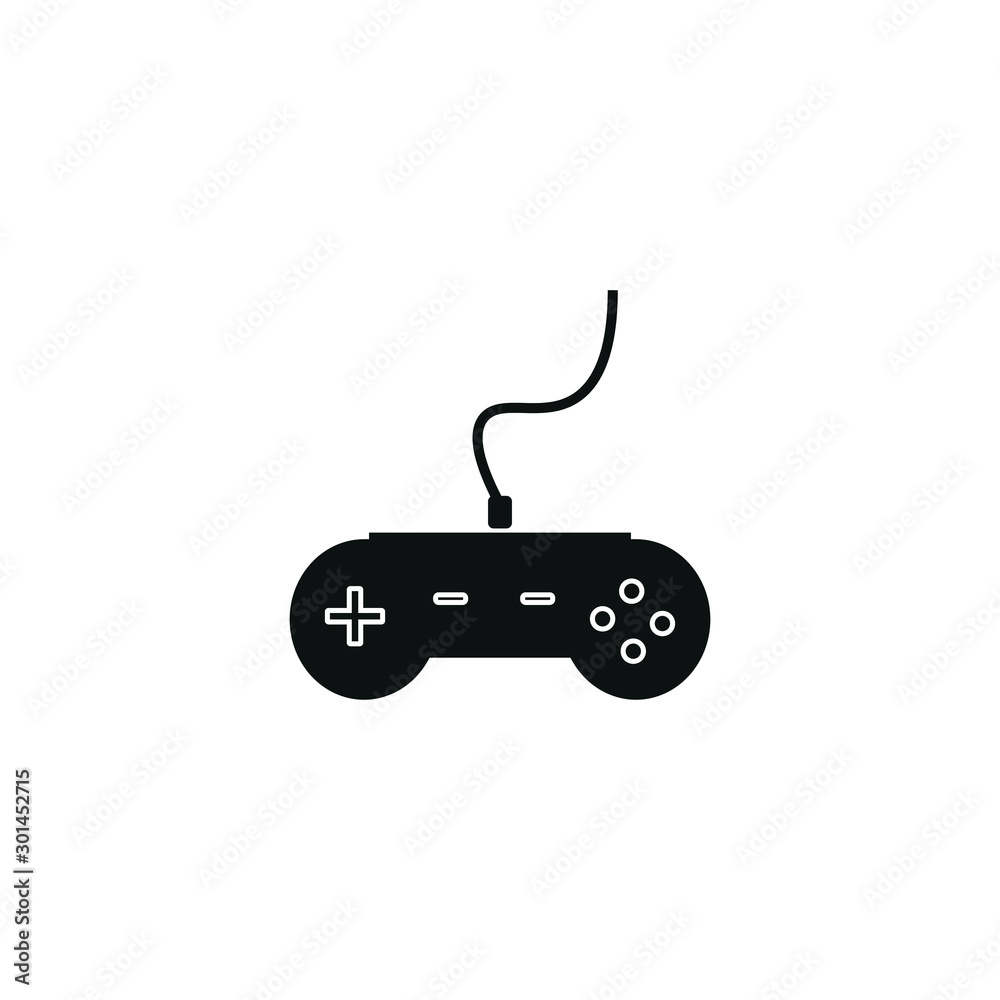 vector simple shapes icon of video game controller Stock Vector | Adobe ...