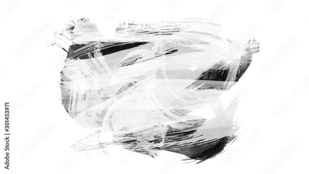 Animation grunge - brush stroke. Abstract hand - painted element ...