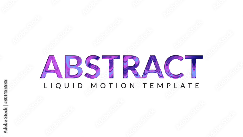Abstract Liquid Title Stock Template | Adobe Stock