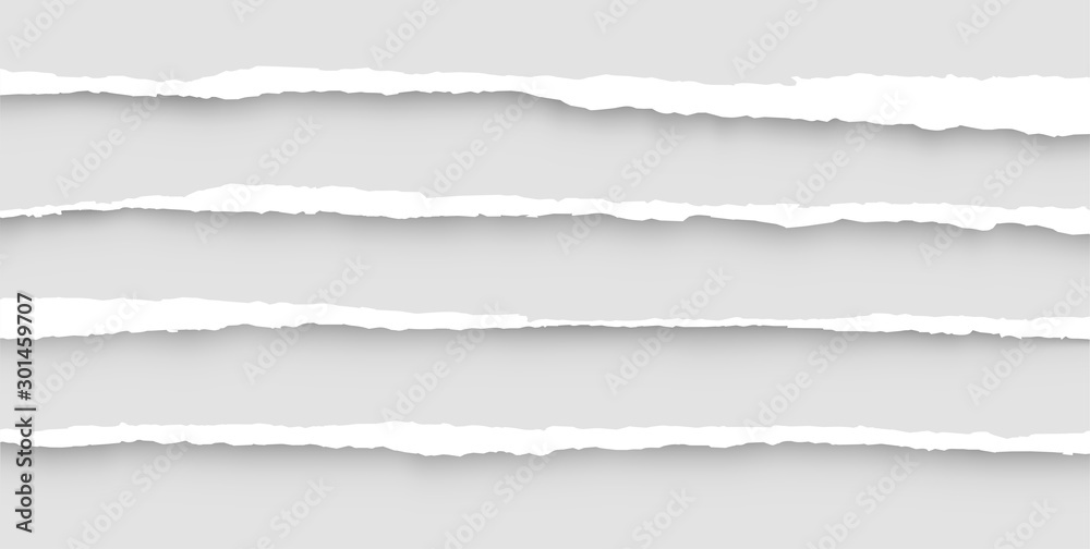 Torn sheets of paper. Set of torn paper. Paper waste.Vector graphic ...