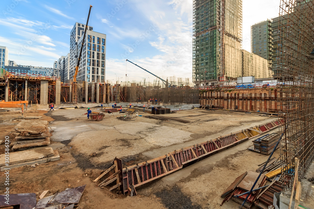 base plate. pit formation of grillage is completed. Forms formwork ...