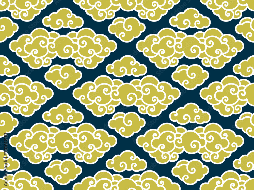 Chinese Cloud Pattern Vector