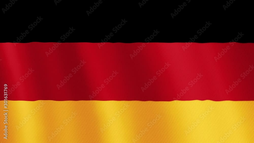 Flag Germany - 4K high resolution flag, evolving in the wind. Full HD ...