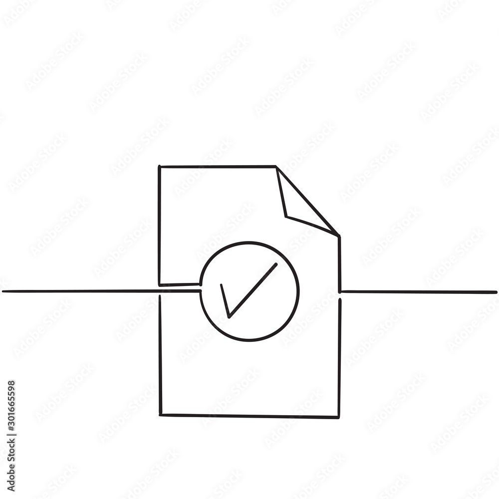 Check mark line icons. Check marks, ticks, quality, approve concepts ...