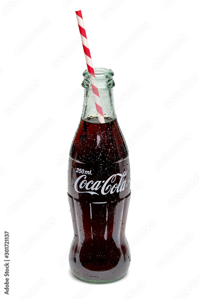 Los Angeles, California - May 17, 2019: Classic Coca Cola In Bottle ...