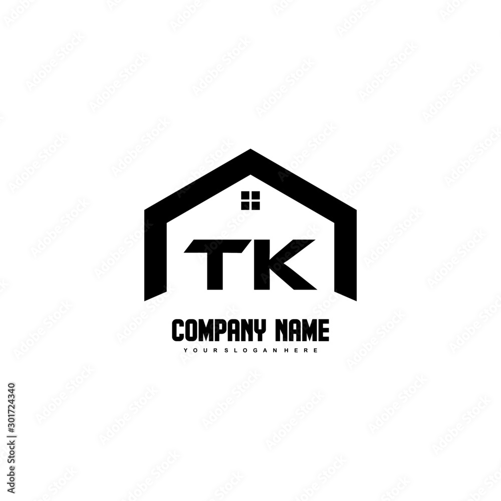 Initial Letters TK Logo design vector for construction, home, real ...