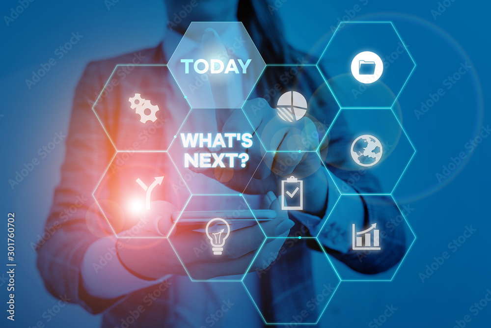 Handwriting text What S Next Question. Conceptual photo asking ...