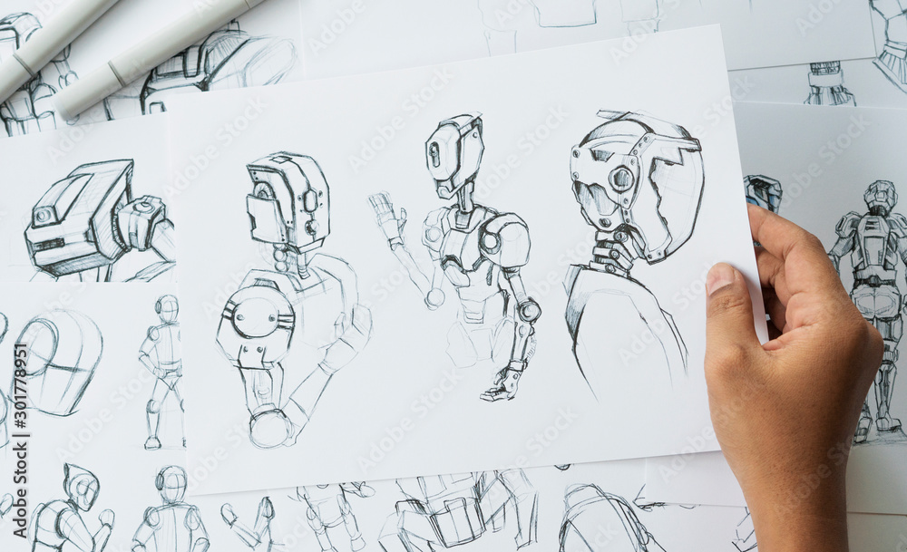 Animator designer Development designing drawing sketching development ...