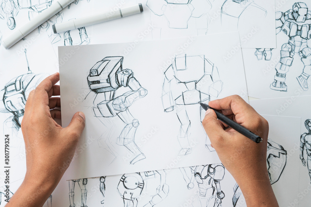 Animator designer Development designing drawing sketching development ...