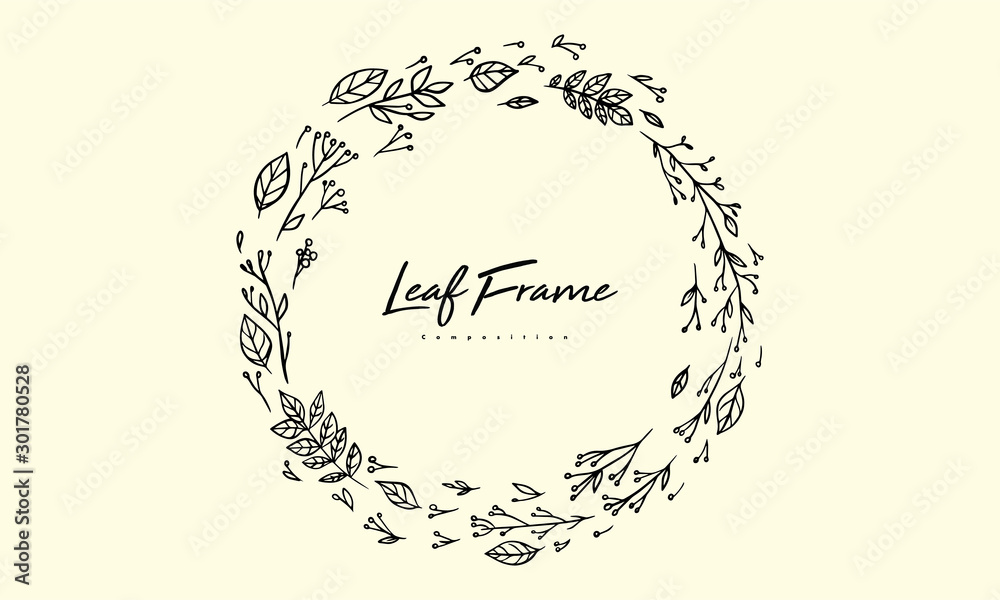 Dry leaf composition arrangement for lettering designs, plants and ...