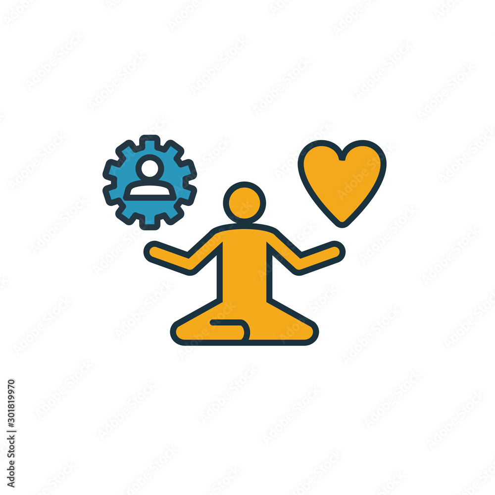 Stress Management icon. Simple element from soft skills icons ...