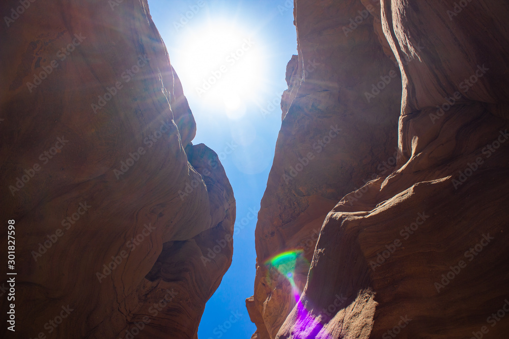 canyon narrow space between rocky walls artistic nature photography ...