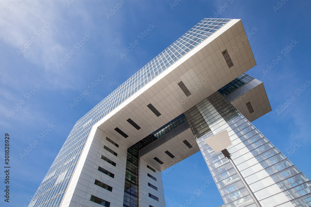 Futuristic crane houses situated at docks in Cologne - designed by ...