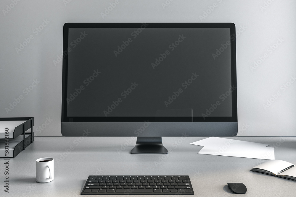 screen of computer monitor Stock Photo | Adobe Stock
