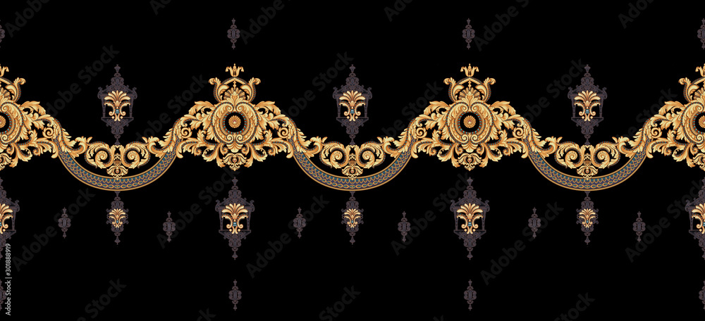 Exquisite border design, border pattern Stock Illustration | Adobe Stock