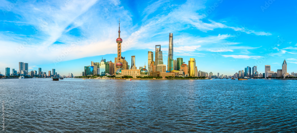Shanghai famous landmark architectural landscape Stock Photo | Adobe Stock