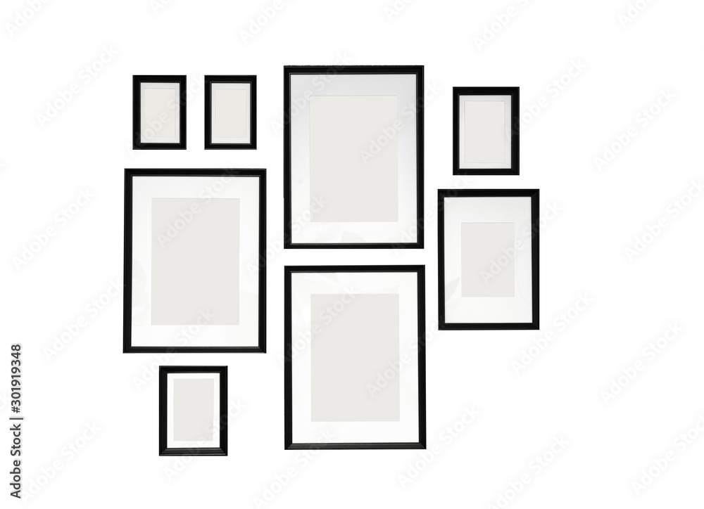 Empty White Picture Frames
