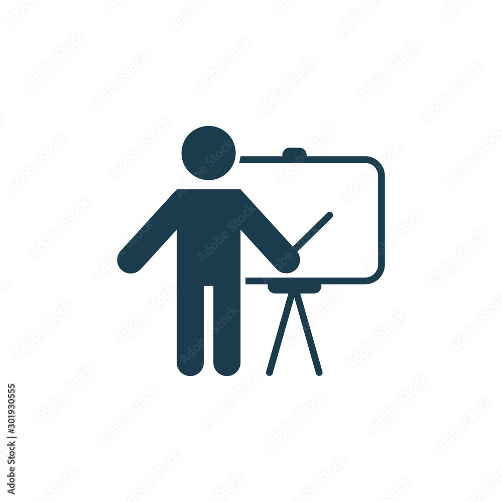 Demo, speech, exhibition icon vector image. Can also be used for ...