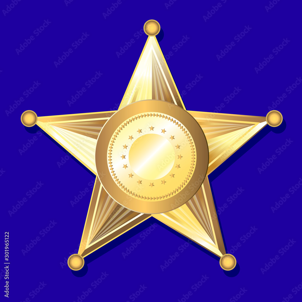 Blank Sheriff Star Png