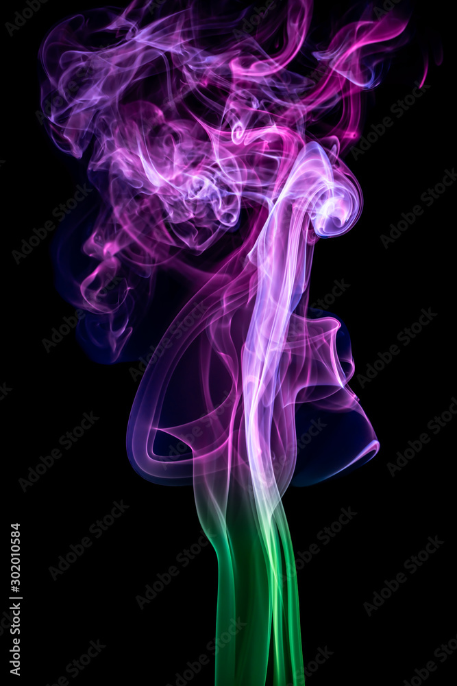 Smoke flowers colorful for background Stock Photo | Adobe Stock