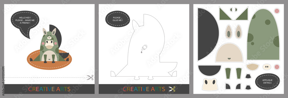 Fun Lessons for Kids - DIY. Set of cards for child creativity. Original ...