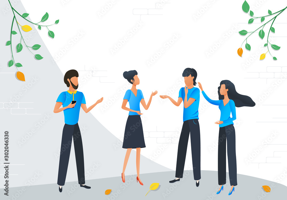 People Talking Cartoon