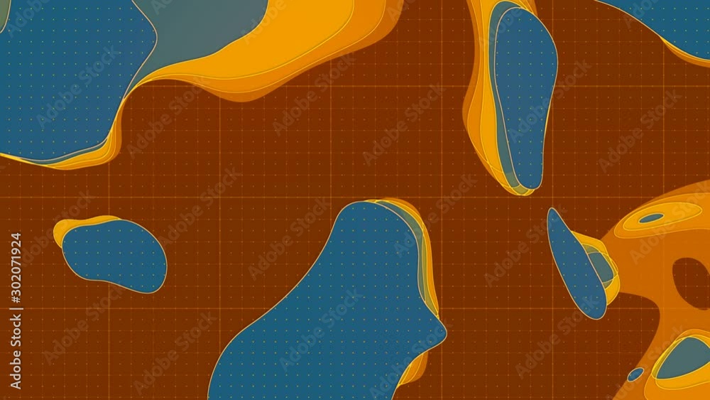 Video Stock Digital conceptual high-altitude topographic map. Template ...