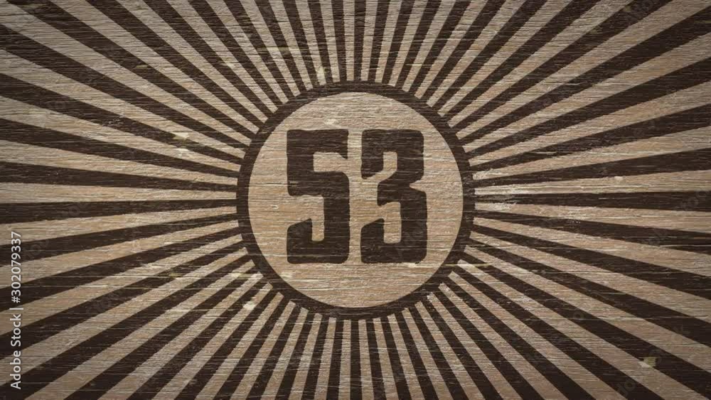 Number fifty-three On Wooden Texture. Ideal For Your Numbers ...
