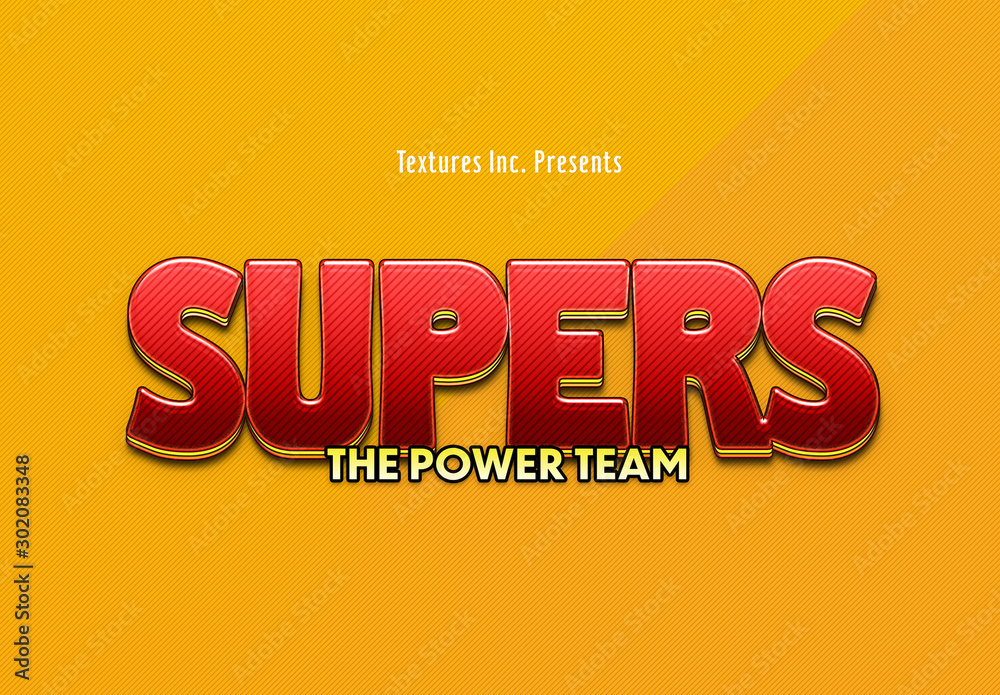 Cartoon Text Effect Stock Template | Adobe Stock