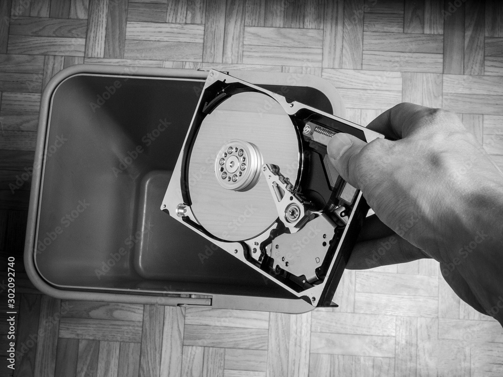 discarding a computer hard drive, the concept of obsolescence of ...