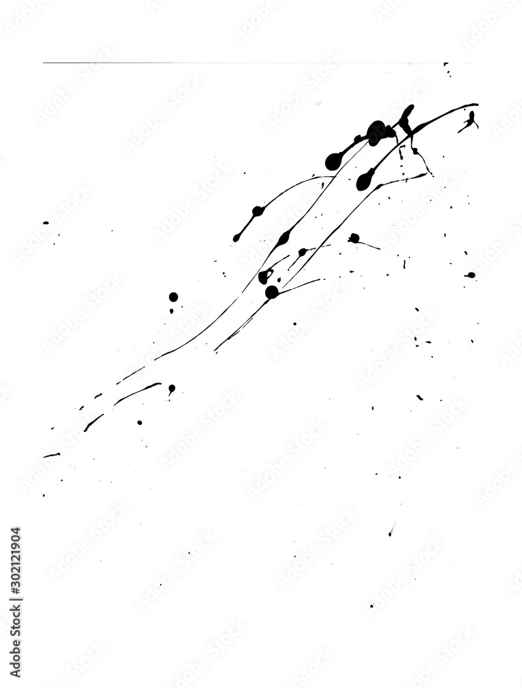 Ink splash isolated on white background Stock Illustration | Adobe Stock