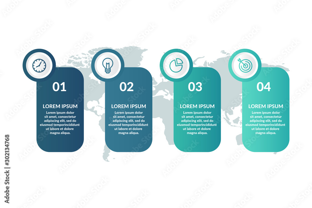 step or process infographic template design . infographic concept for ...