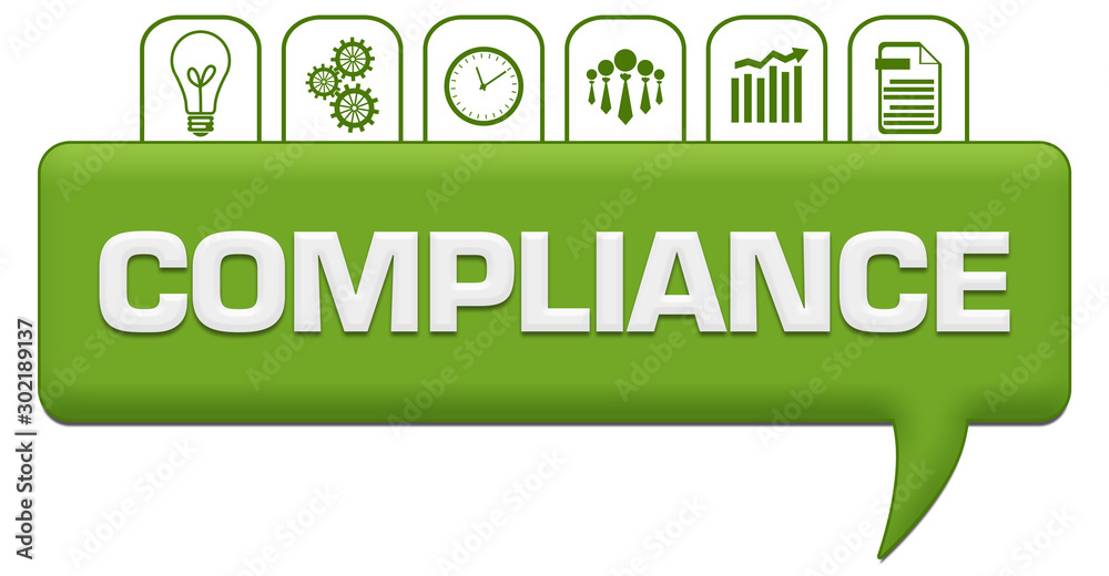 Compliance Green Comment With Symbols On Top Stock Illustration | Adobe ...