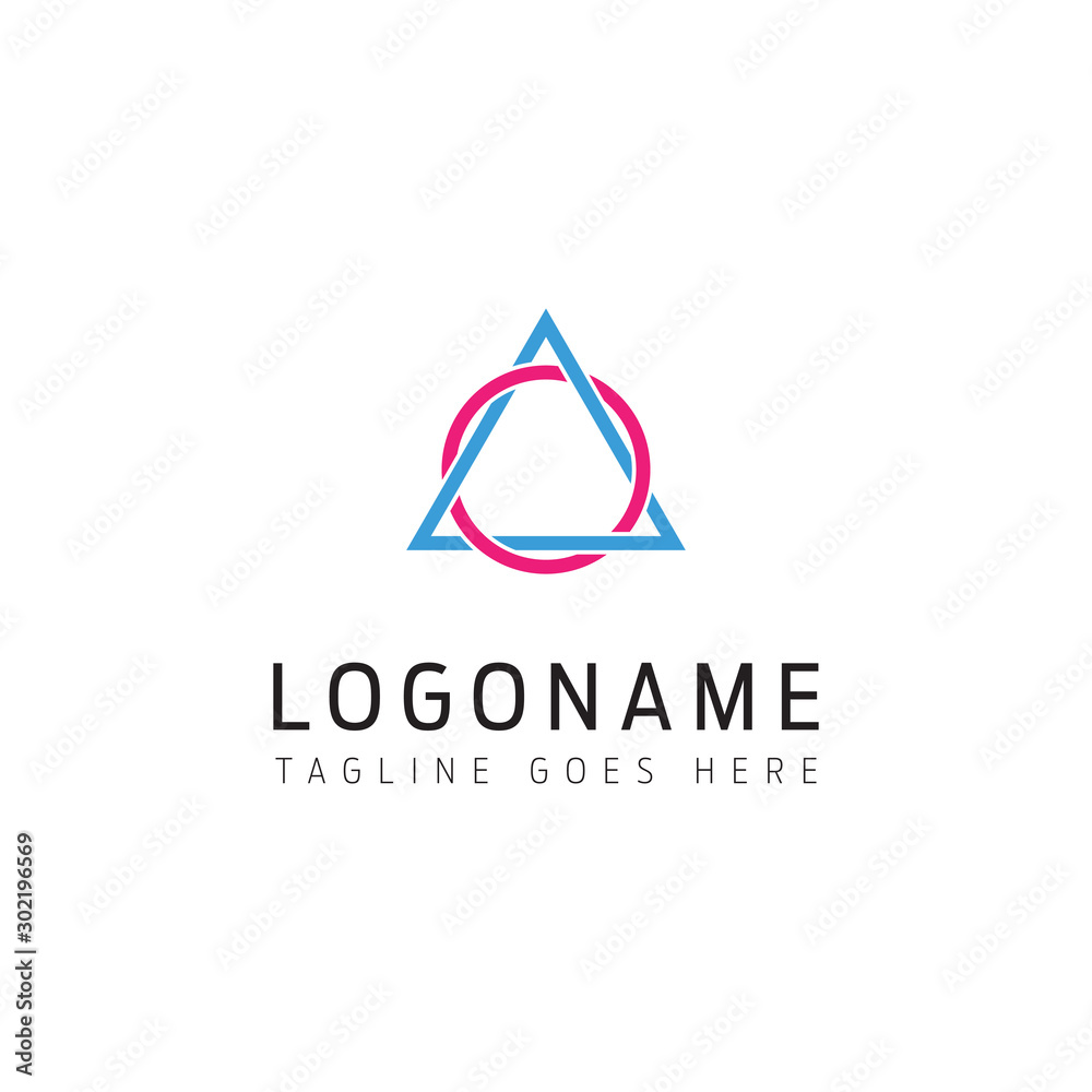 Red Triangle Logo Name