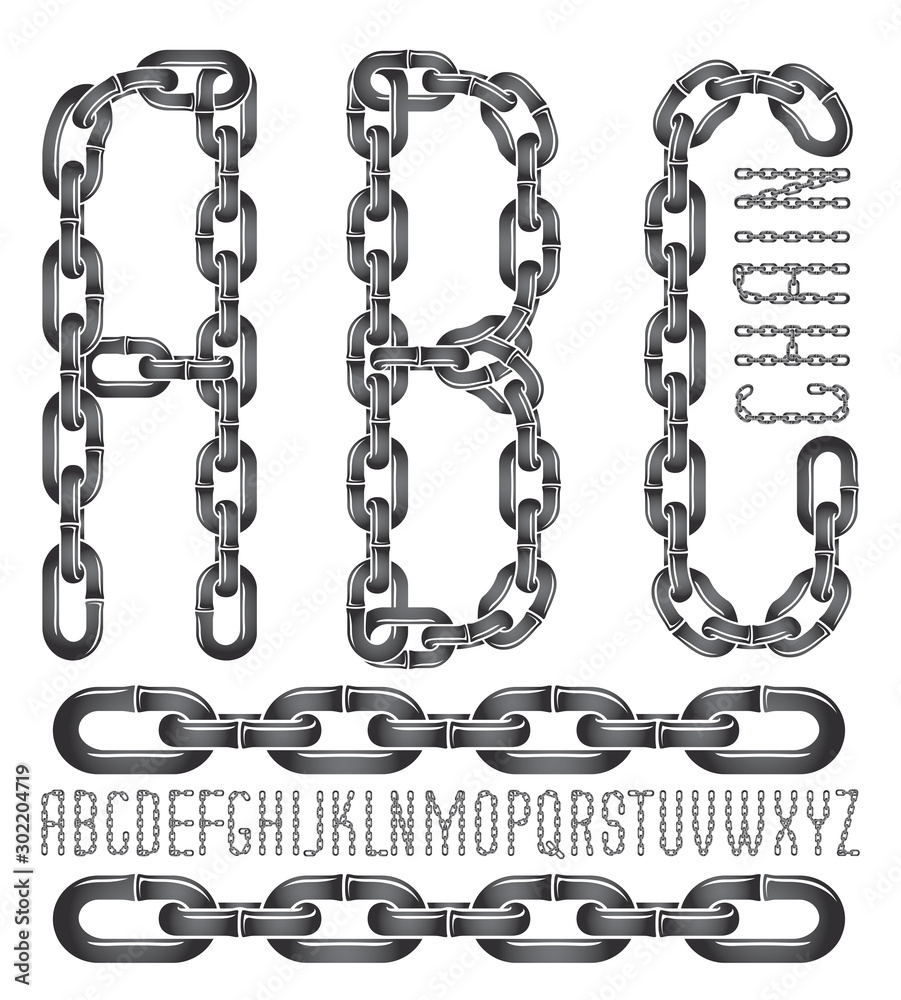 Vector font, trendy typescript can be used in poster creation. Capital ...