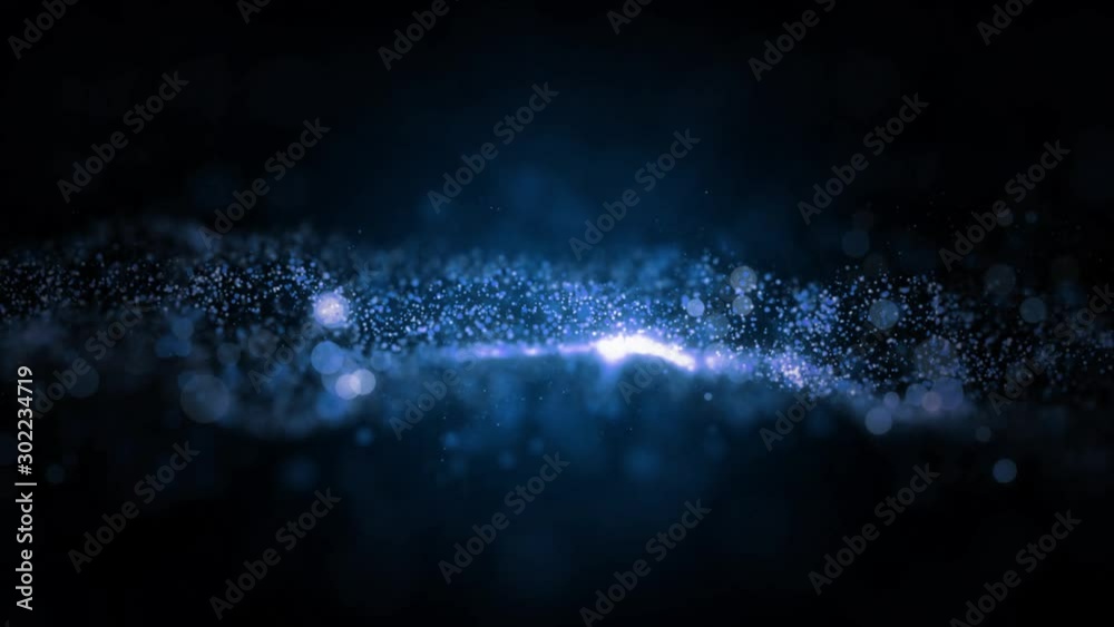Abstract premium wave animated motion graphic on black background ...
