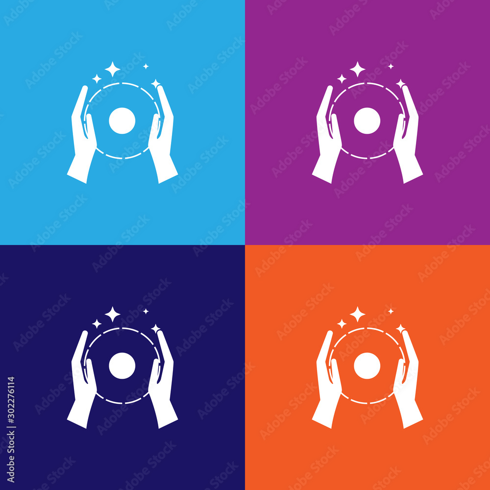 focus with a ball icon.Element of popular magic icon. Premium quality ...