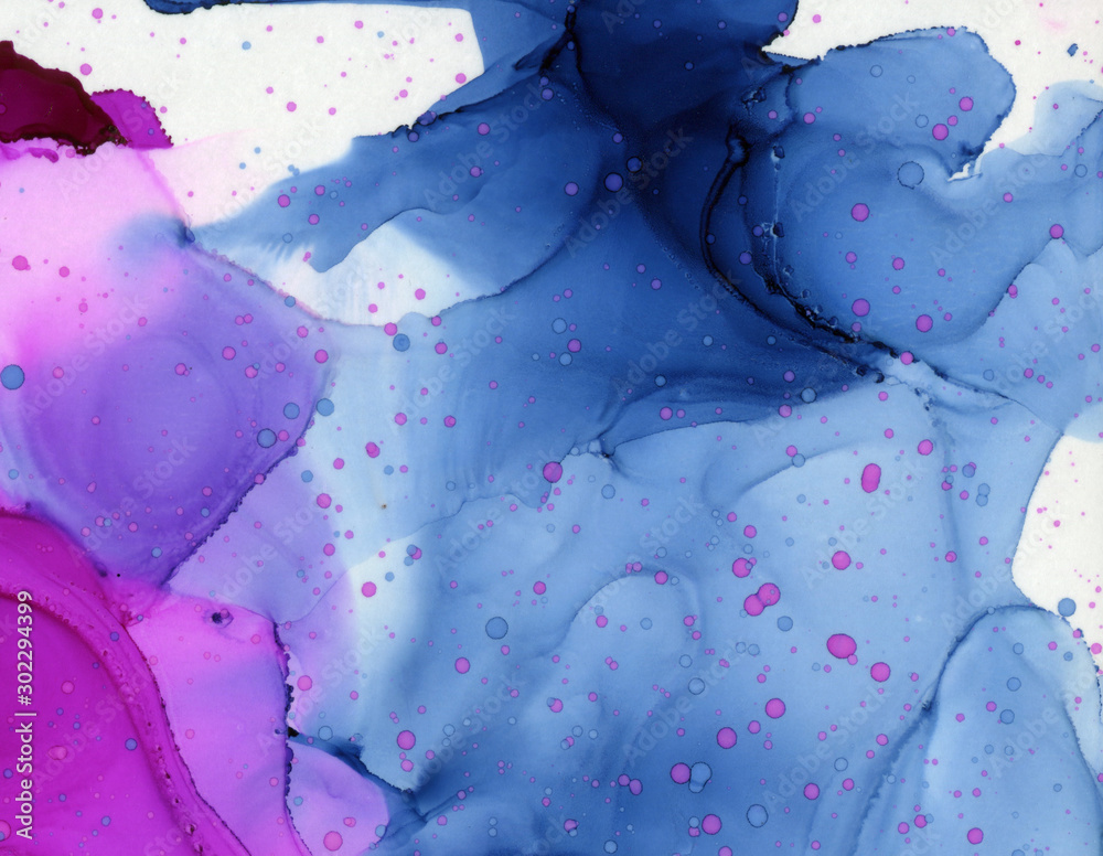 Inky Space | Alcohol Ink Abstract Artwork Scanned for Background ...